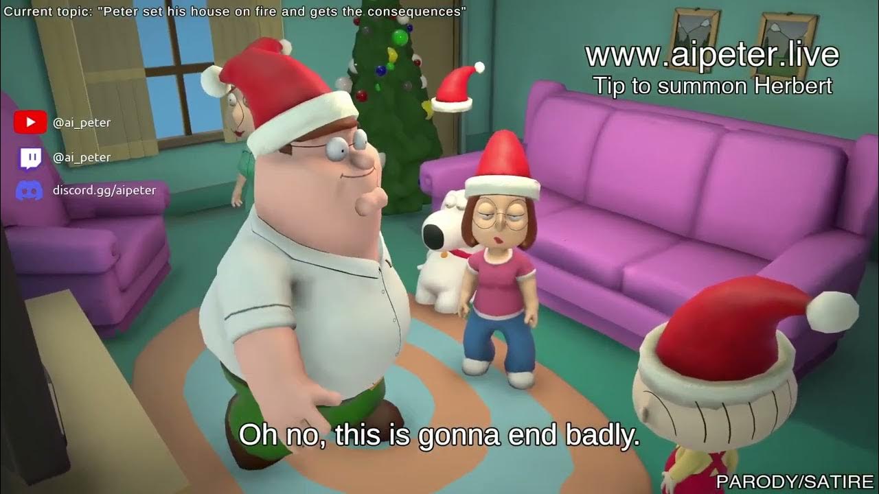 Peter lights the House on fire and enters the Backrooms - YouTube