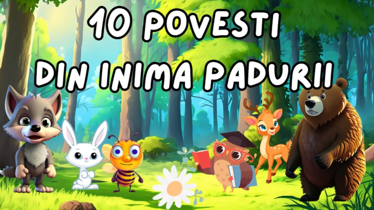 MARATON CU 10 POVESTI DIN INIMA PADURII FERMECATE #povesti #copii # ...