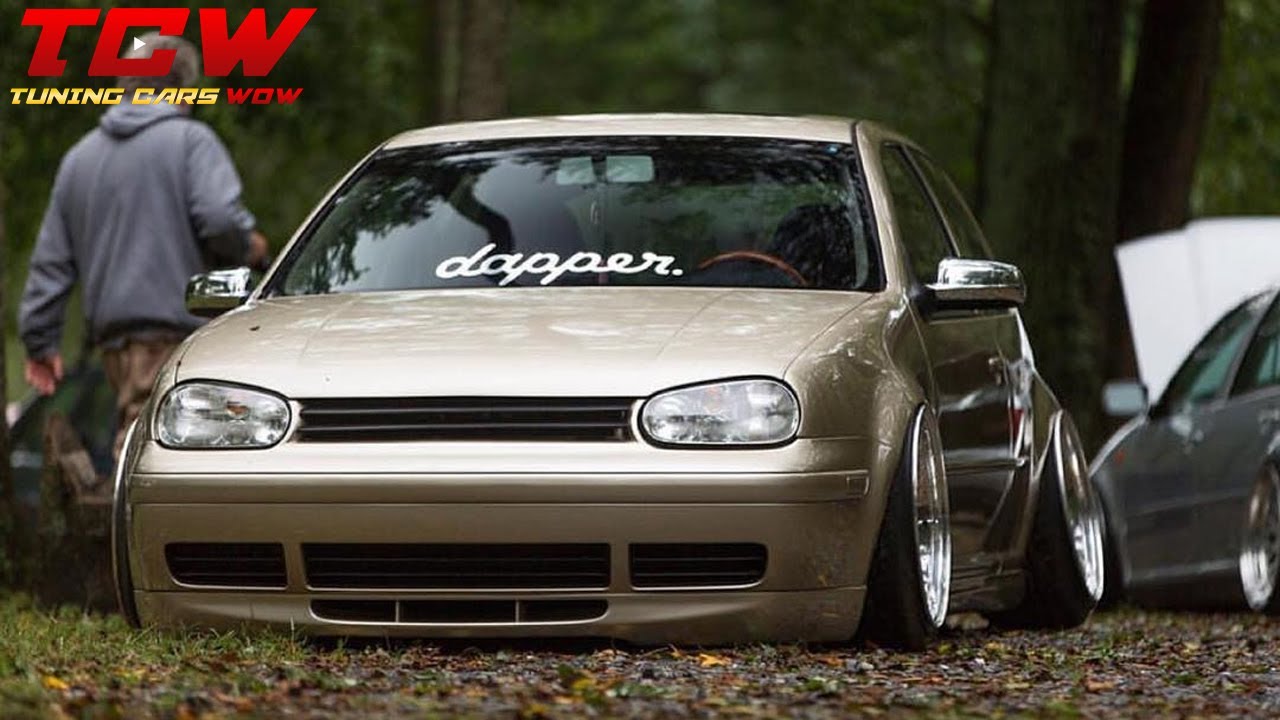Bagged VW Golf MK4 on BBS RS Rims Tuning Build by Mikesiciliano - YouTube