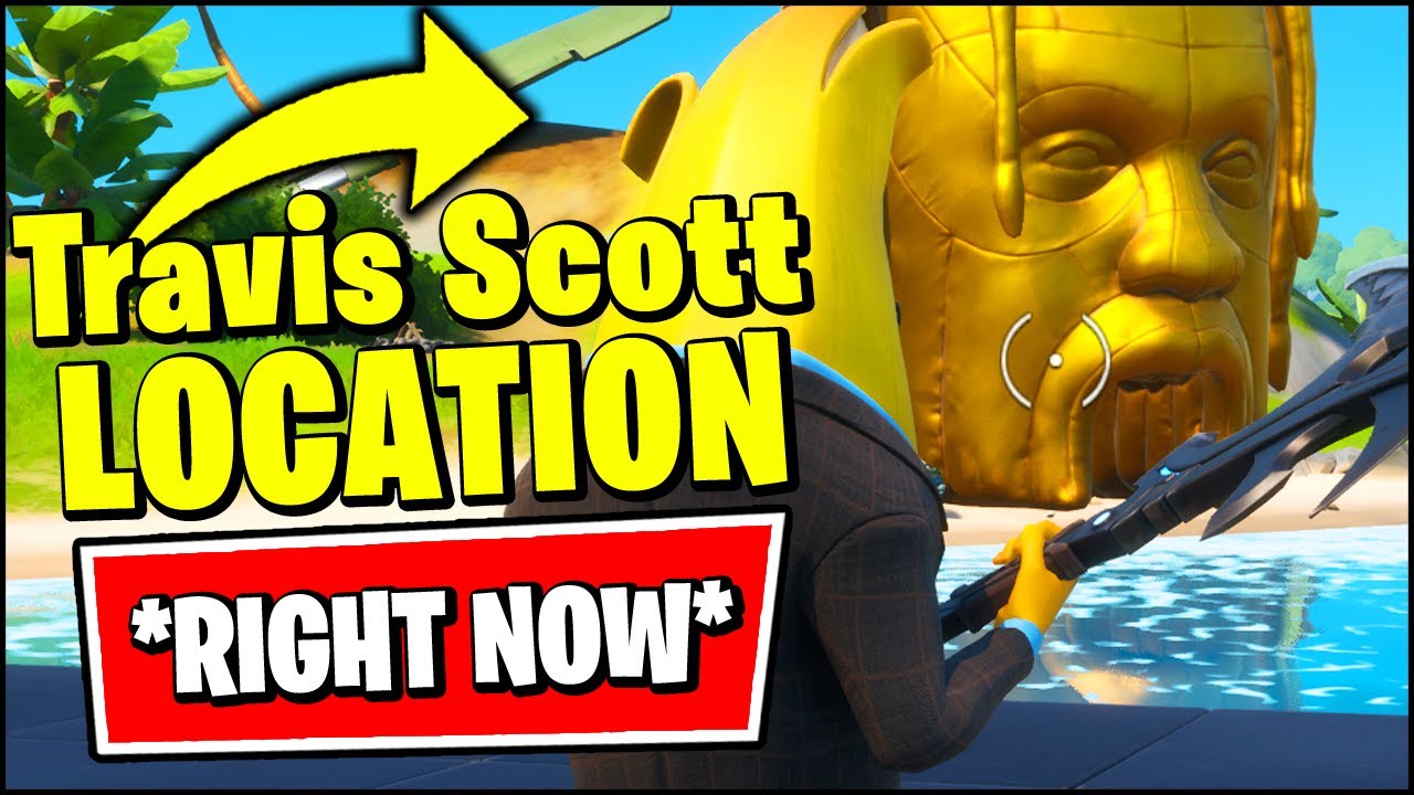 *NEW* Fortnite TRAVIS SCOTT Location - THE STAGE & GIANT GOLDEN ASTRO ...