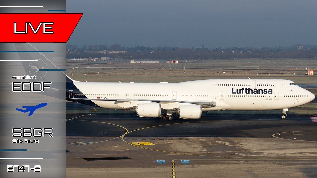 PREPAR3D V4.5 - PASSAPORT#1 - FRANKFURT/SÃO PAULO(GRU) - LUFTHANSA B747 ...