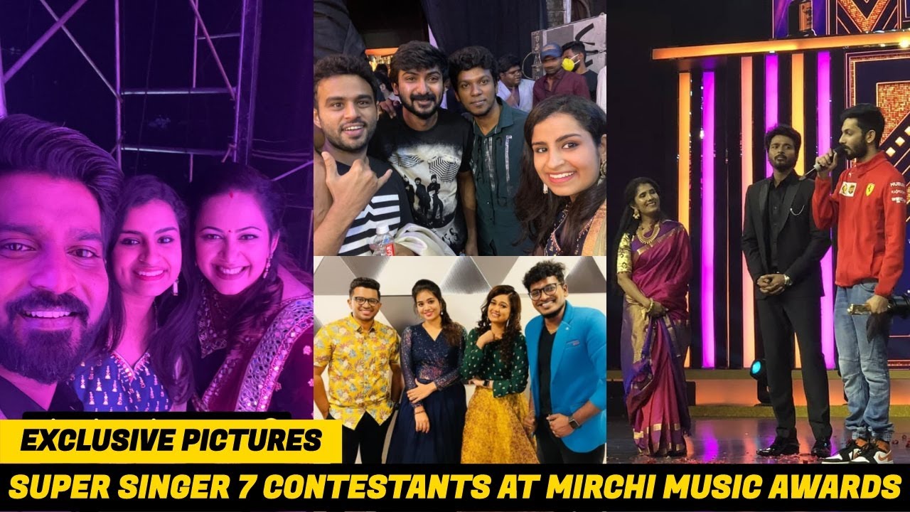 Super Singer 7 Contestants at Mirchi Music Awards 2021 | Sivaangi ...