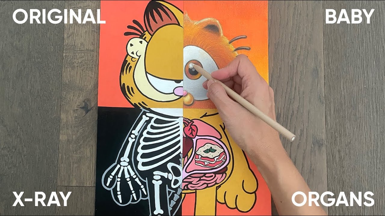 Drawing Garfield But in 4 Different Styles - YouTube