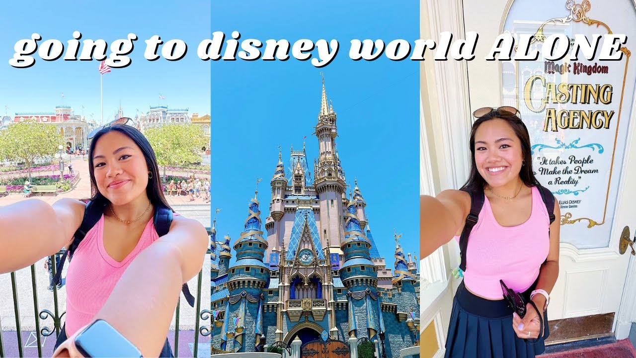 going to walt disney world alone || solo park day || disney vlog 2023 ...