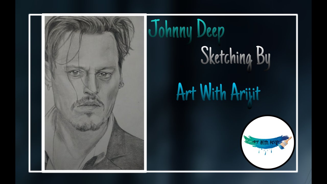Johnny Deep Sketching || (Jack sparrow ) Sketching_Johnny Deep Portrait ...