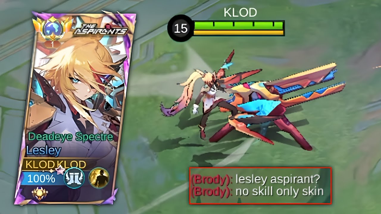 LESLEY 'DEADEYE SPECTRE' ASPIRANTS SKIN IS HERE! LESLEY NEW BEST BUILD! - YouTube