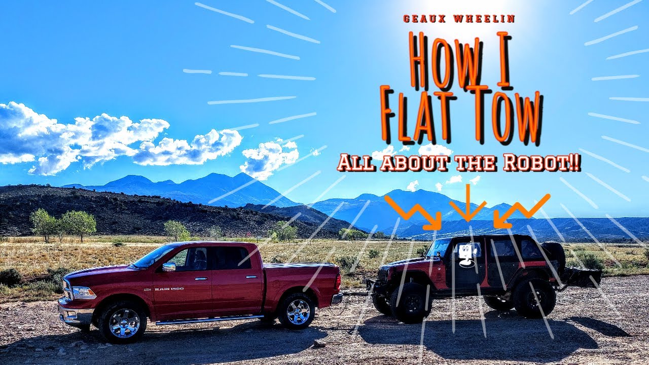 Jeep ROBOT driver?! Flat towing my Jeep - YouTube