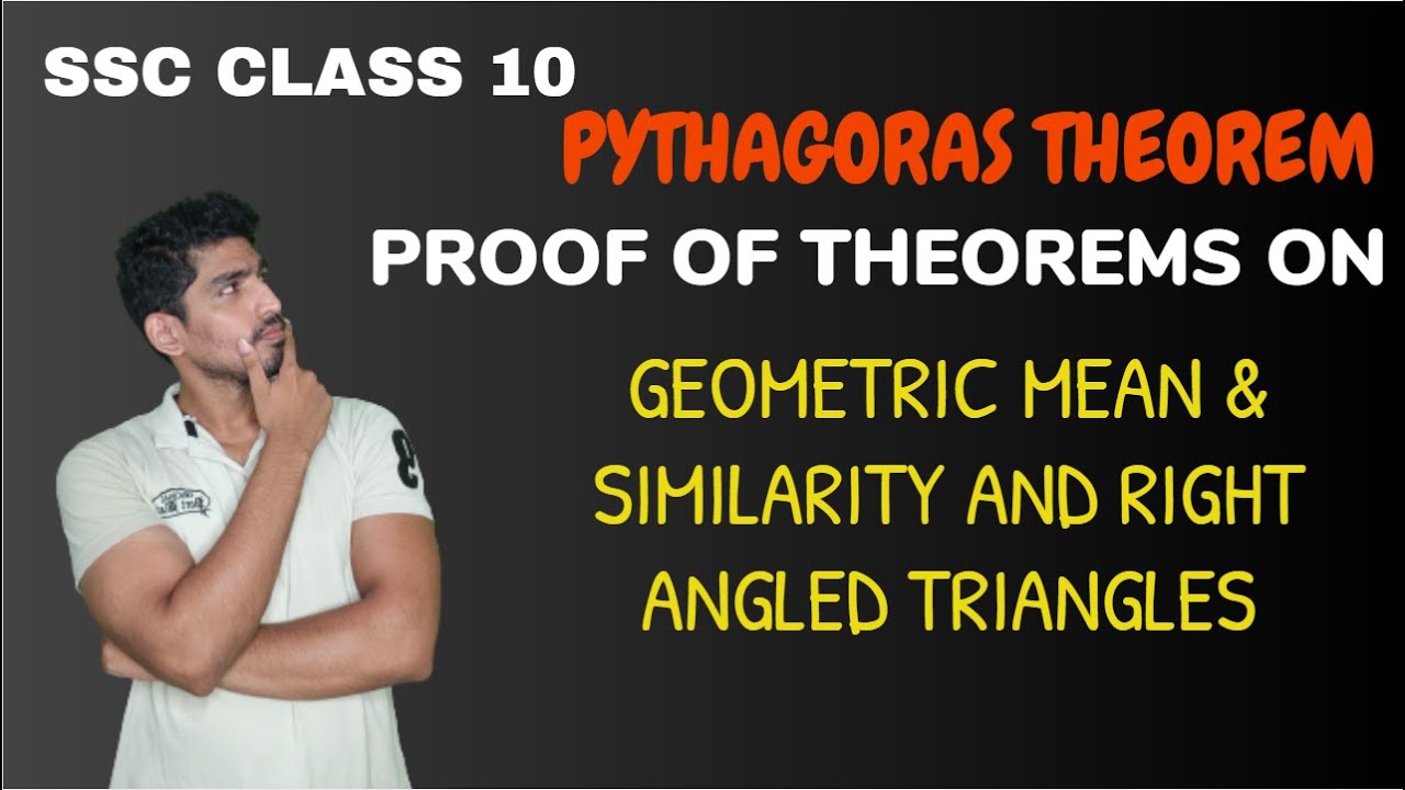 Proof of Theorem of Similarity and Right Angled Triangles | Theorem of ...