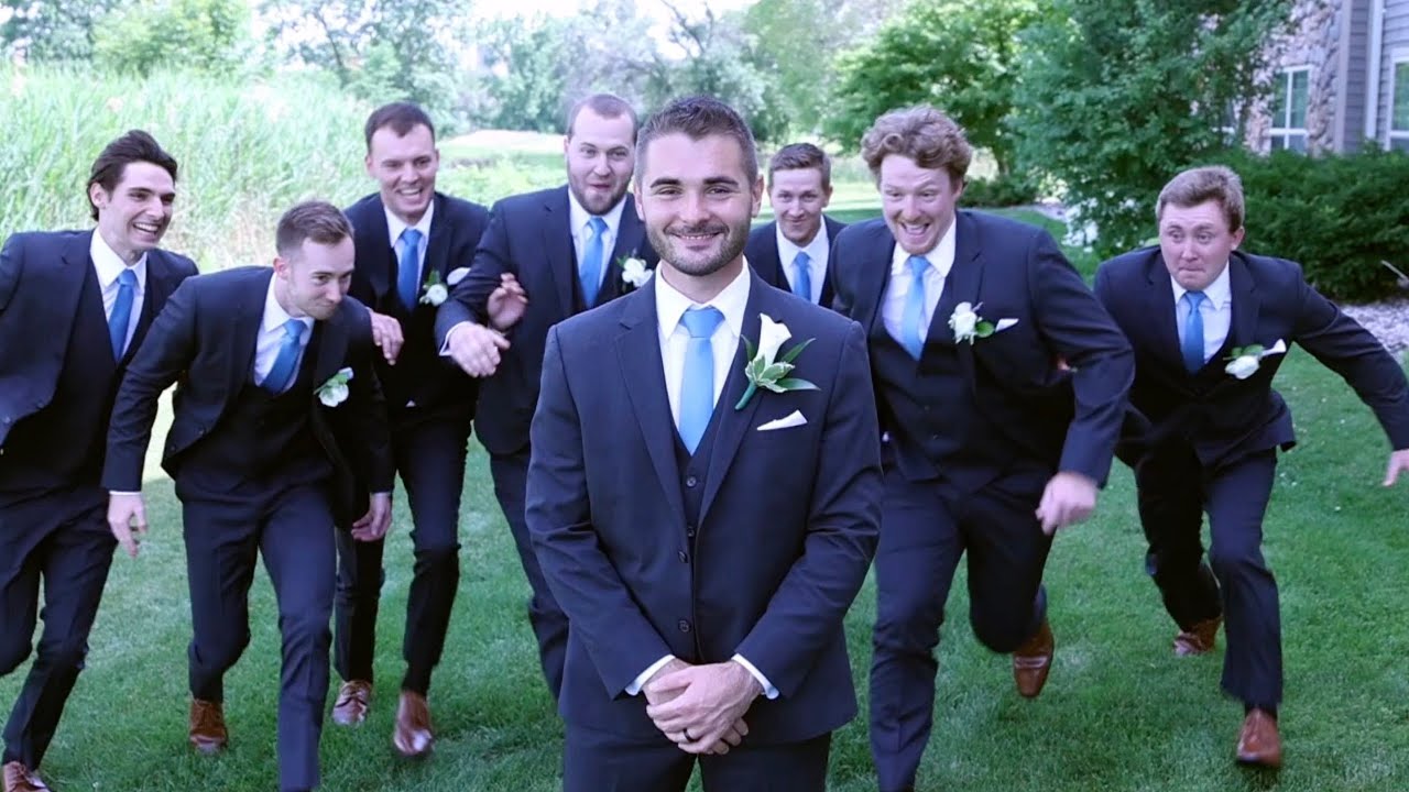 Steph & Preston's Wedding Day Mini-Highlights: Groom Gets Tackled ...