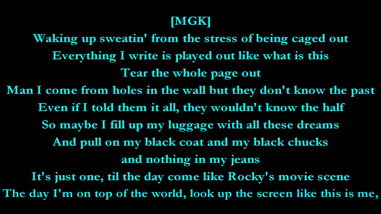 Invincible - Machine Gun Kelly feat. Ester Dean (Lyrics) HD - YouTube