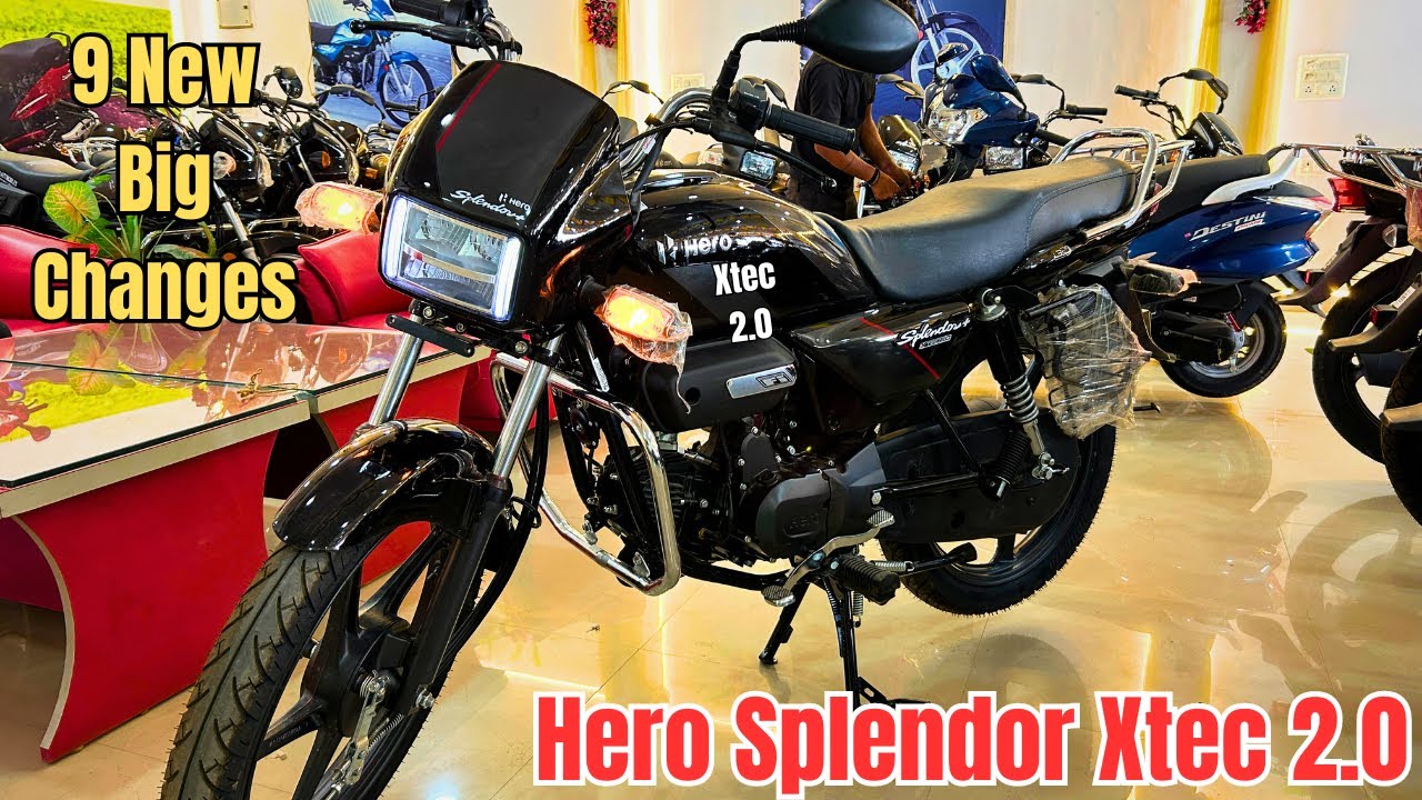 Hero Splendor Xtec 2.0 New 2024 Model 9 New Big Changes 😱 Detailed ...