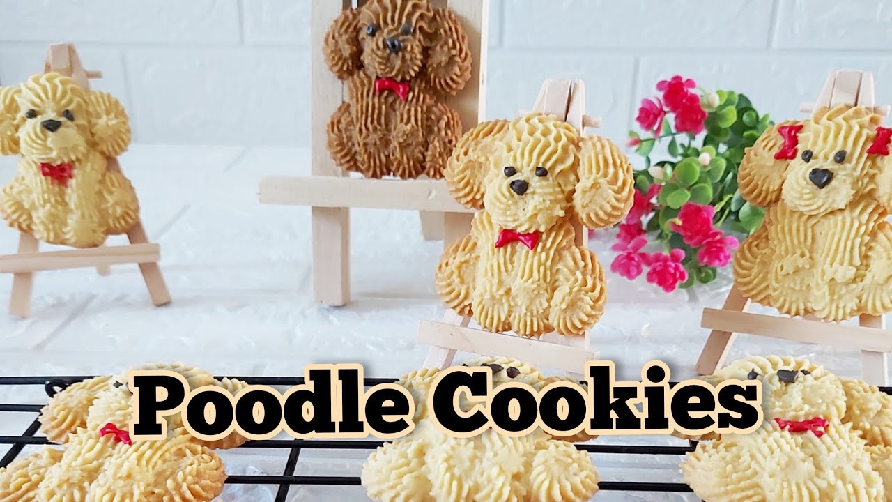 Resep Poodle cookies | cookies karakter | cookies lucu | goodie bag ...