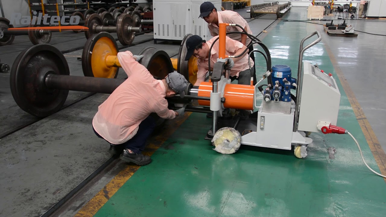 YCY-Mobile Bearing Press Mount Demount Machine Working Process - YouTube