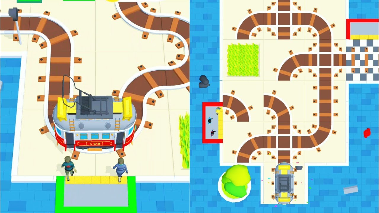 Rail Mazes Puzzle Game - Classic Train Slide Puzzle - Android Gameplay ...