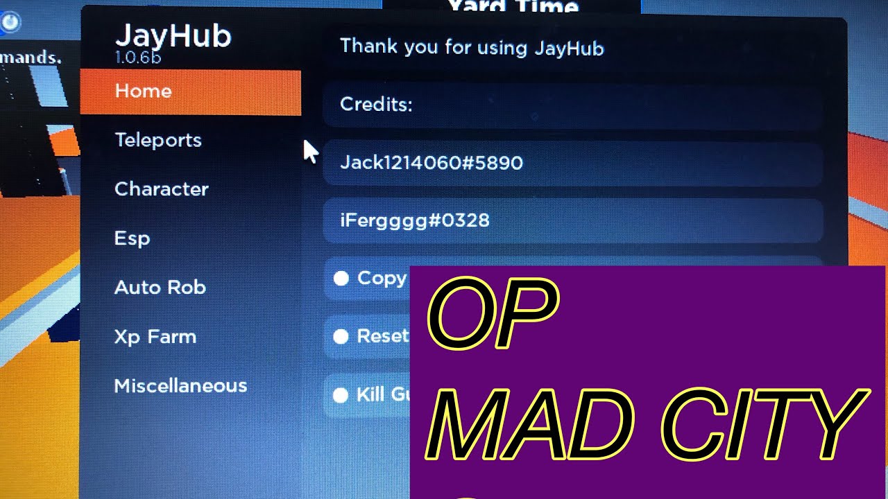 OP MAD CITY SCRIPT GUI - YouTube