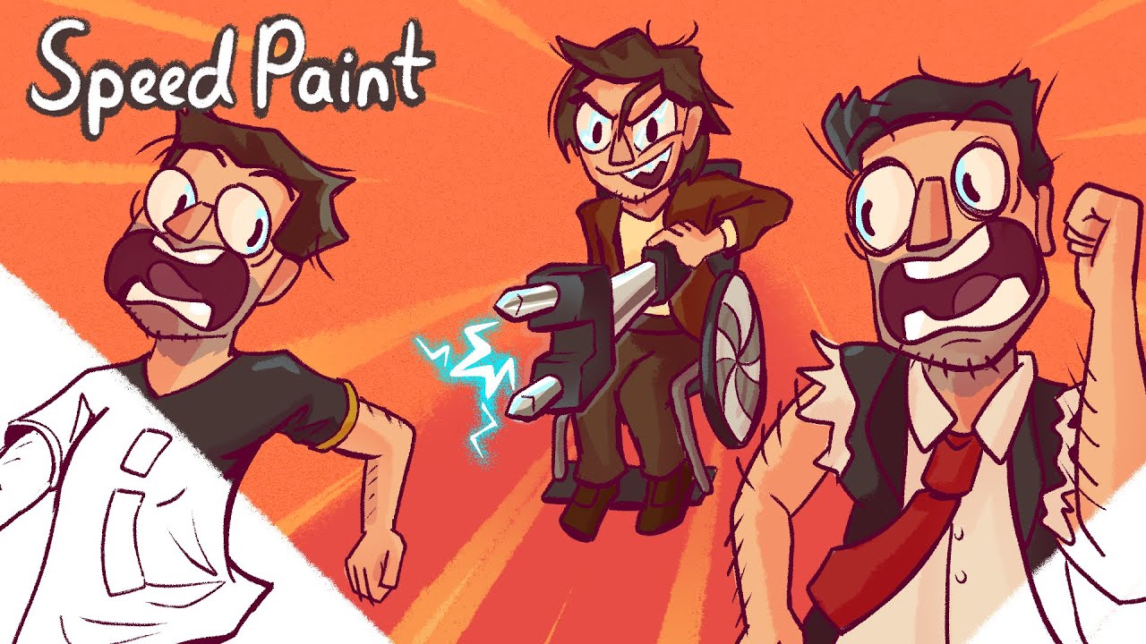 Scar with a cattle prod! Hermitcraft Speedpaint - YouTube