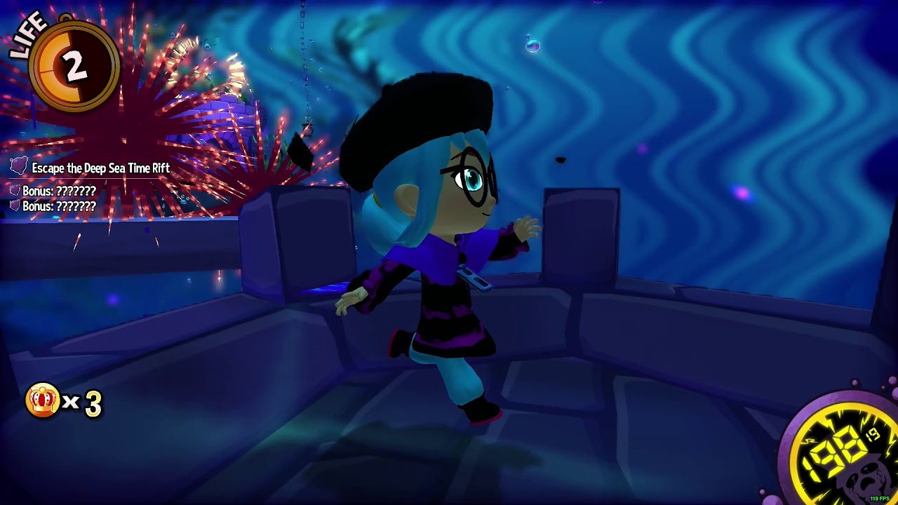 Clumsily beating Deep Sea Time Rift Collapse (A Hat in Time Seal The ...