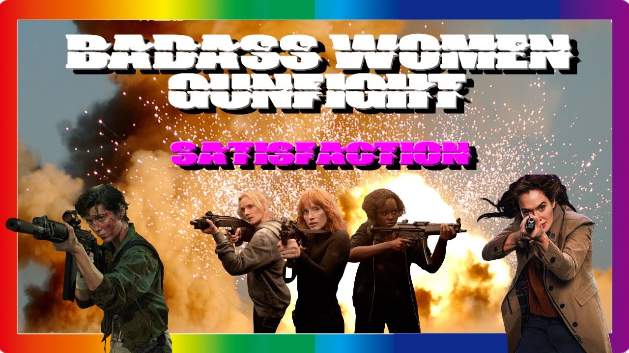 Badass women - gunfight - YouTube