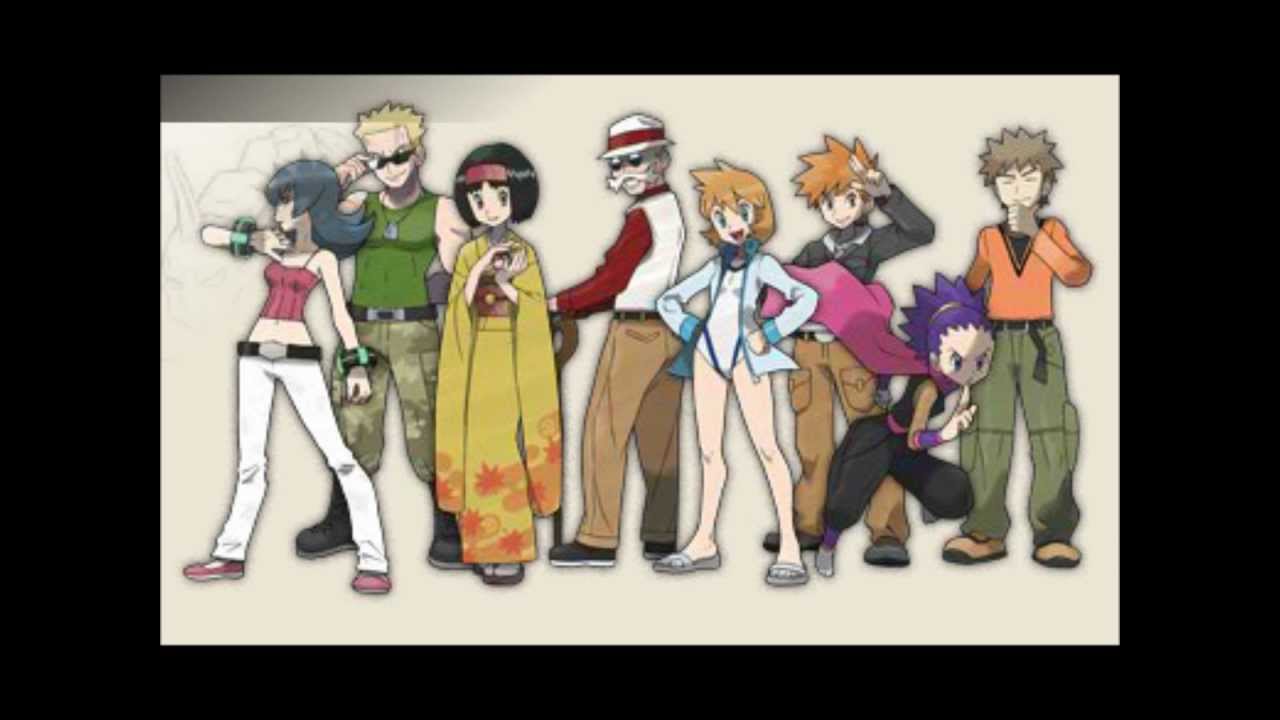 Pokemon Gym Leaders And The Elite Four In Kanto - YouTube
