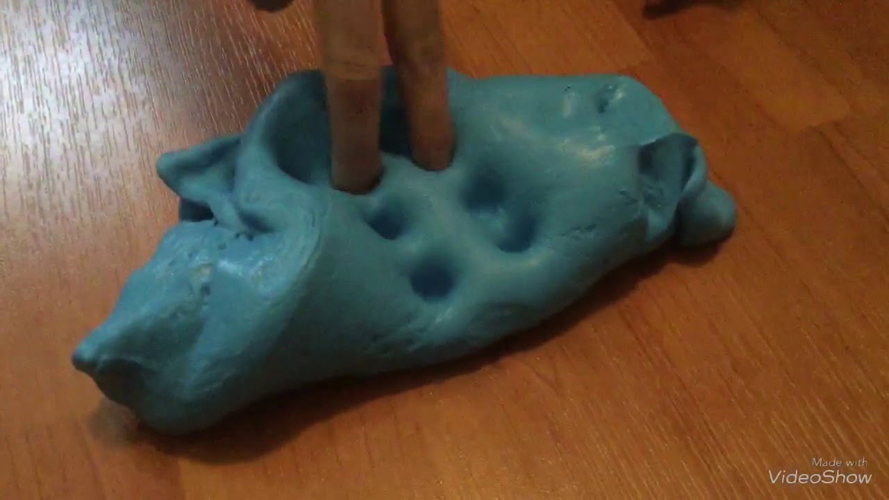 Blue raspberry slime - YouTube