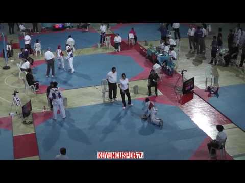 53kg Bedirhan Akdeniz vs Tugra Akkas (2017 Turkish Cadet TKD Championships)
