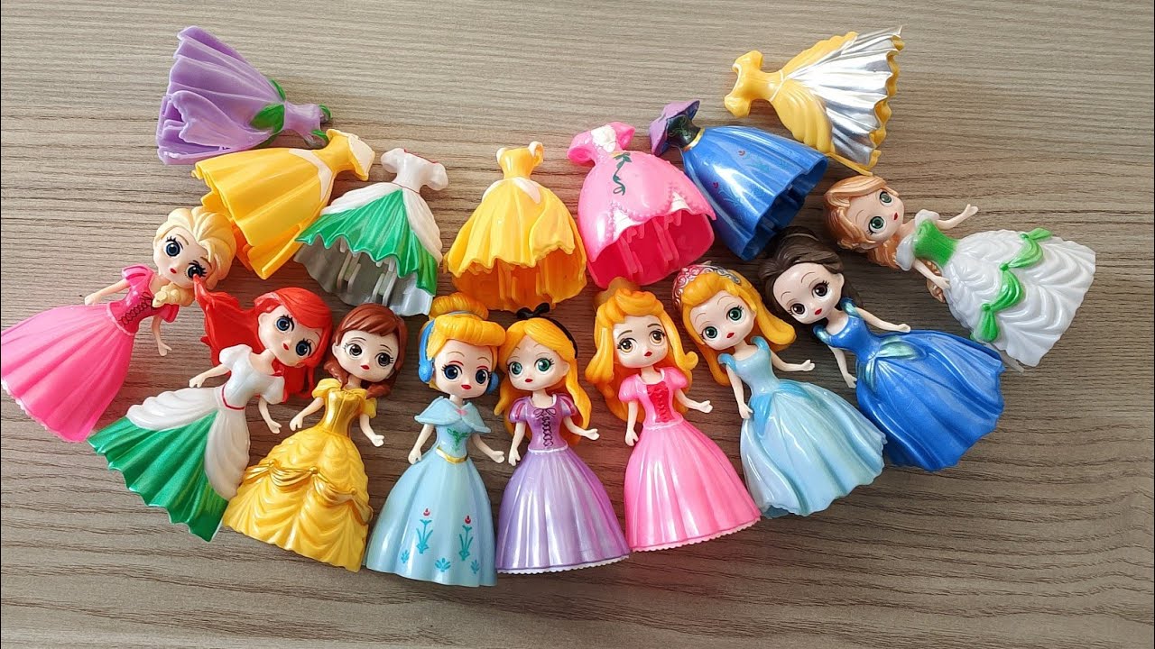 ASMR | Unboxing Mattel Disney Princess Spin & Reveal Surprise Dolls ...