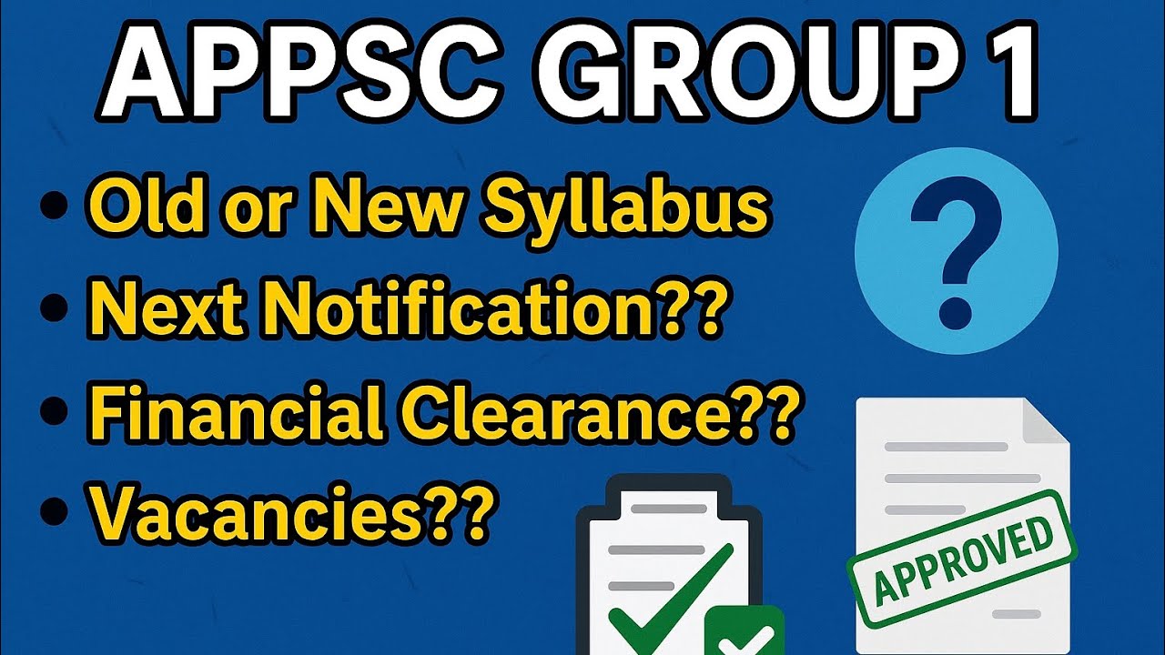 APPSC GROUP 1 OLD OR NEW SYLLABUS ??NEXT NOTIFICATION??VACANCIES???# ...