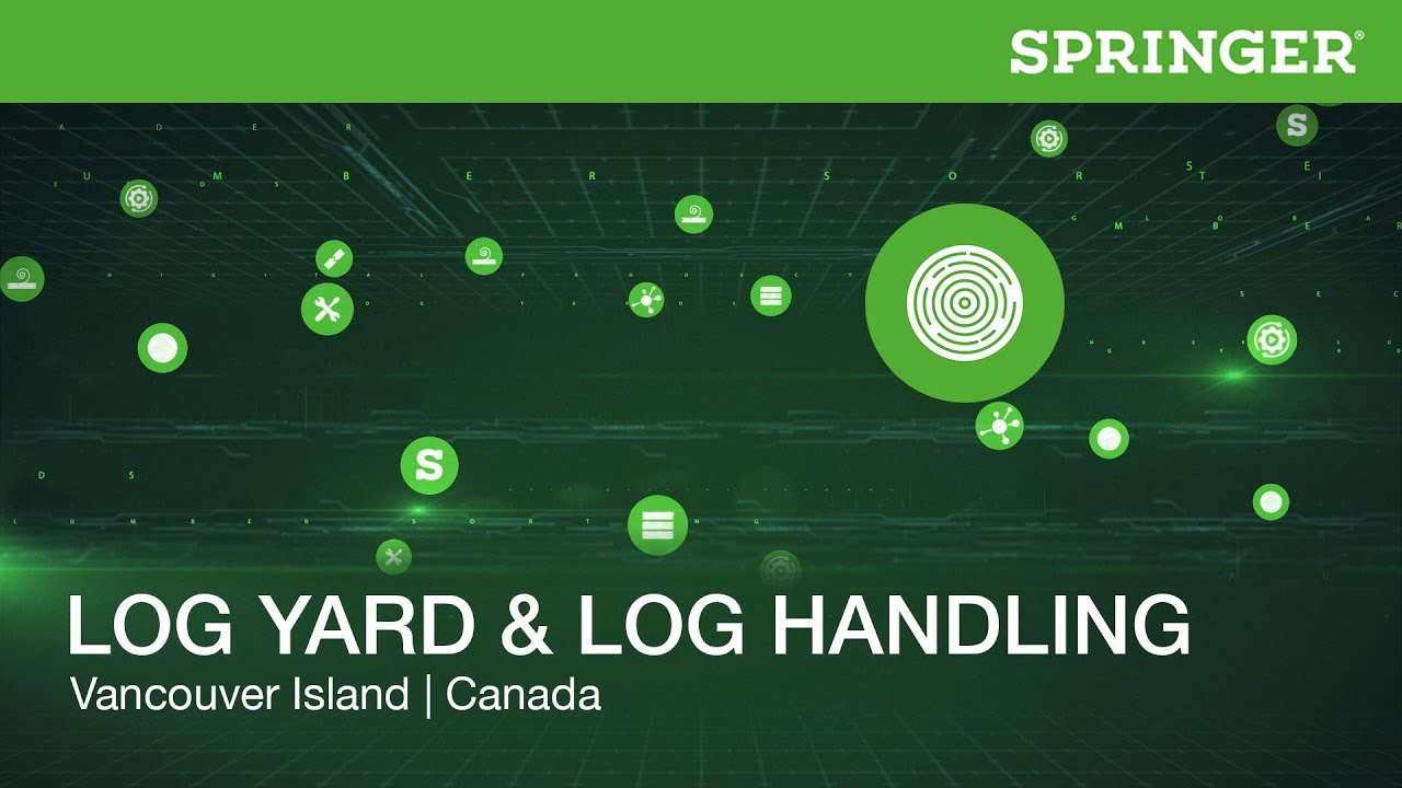 log yard & log handling - YouTube
