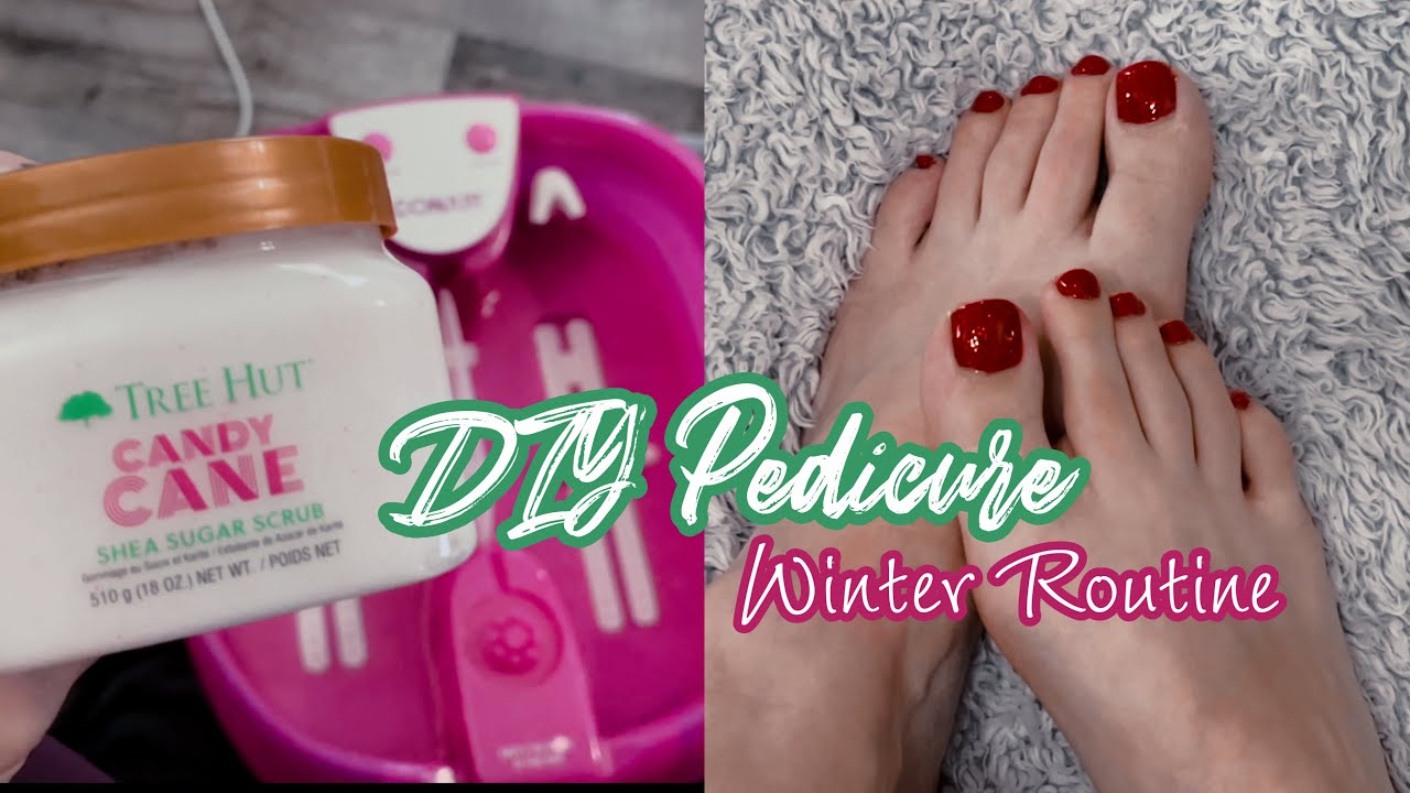 PEDICURE AT HOME *WINTER EDITION* - YouTube