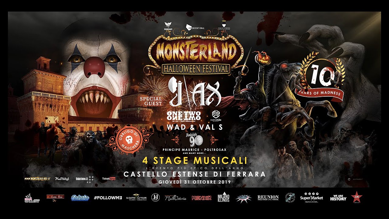 Monsterland Halloween Festival 2019 - Castle Edition Ferrara - YouTube