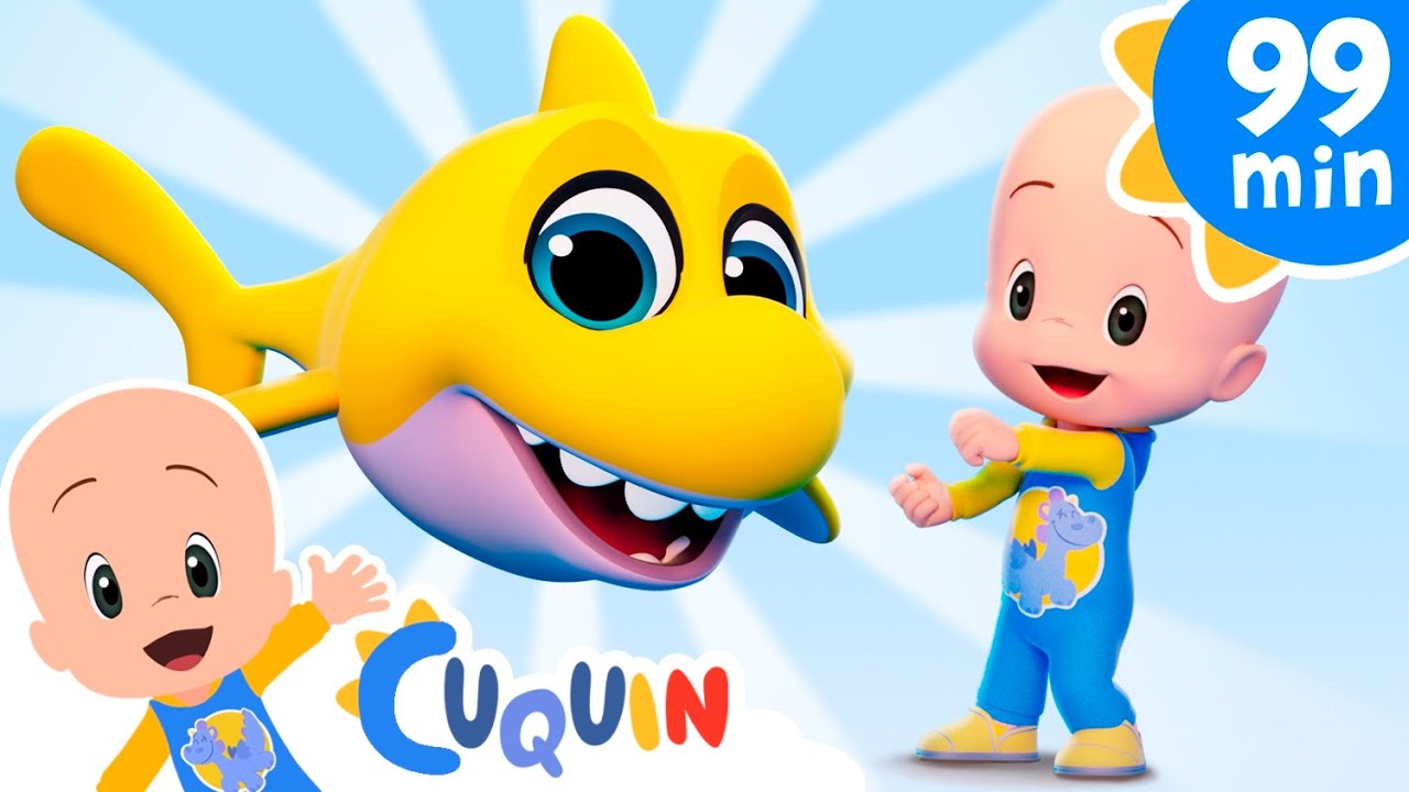 Baby Shark 🦈 and more Nursery Rhymes by Cleo and Cuquin | Children ...