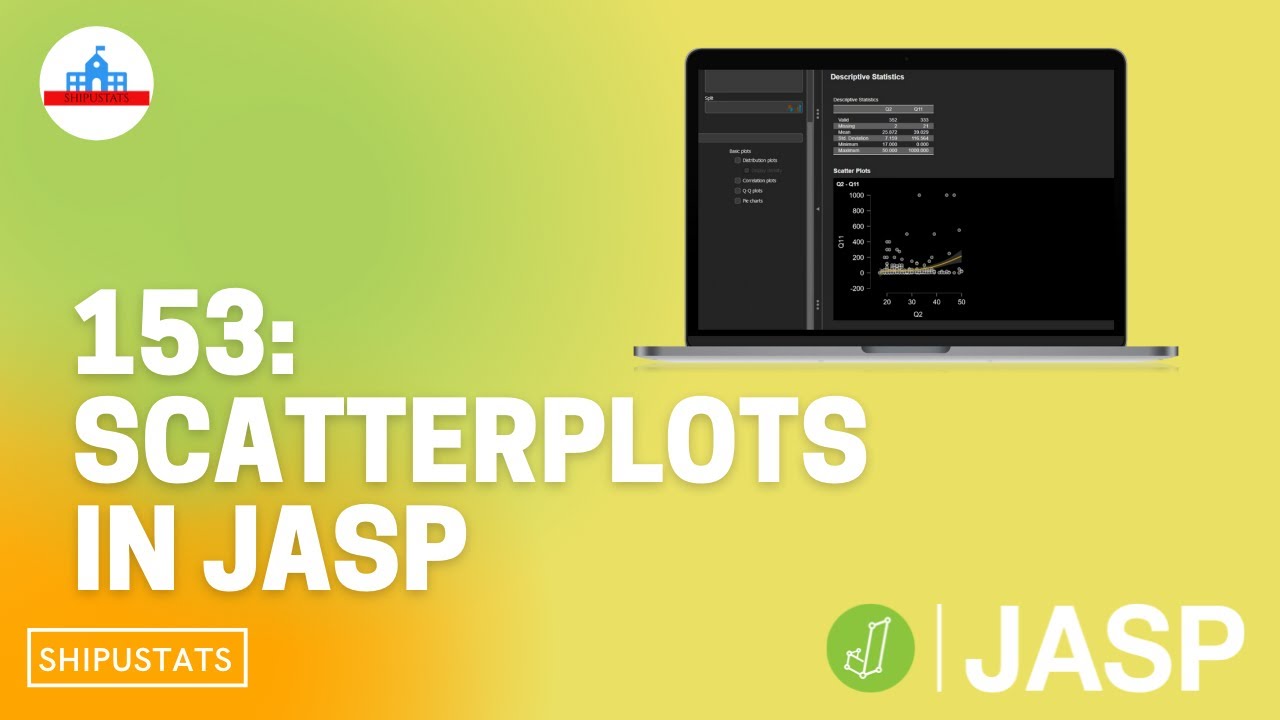 153: Scatterplots in JASP - YouTube