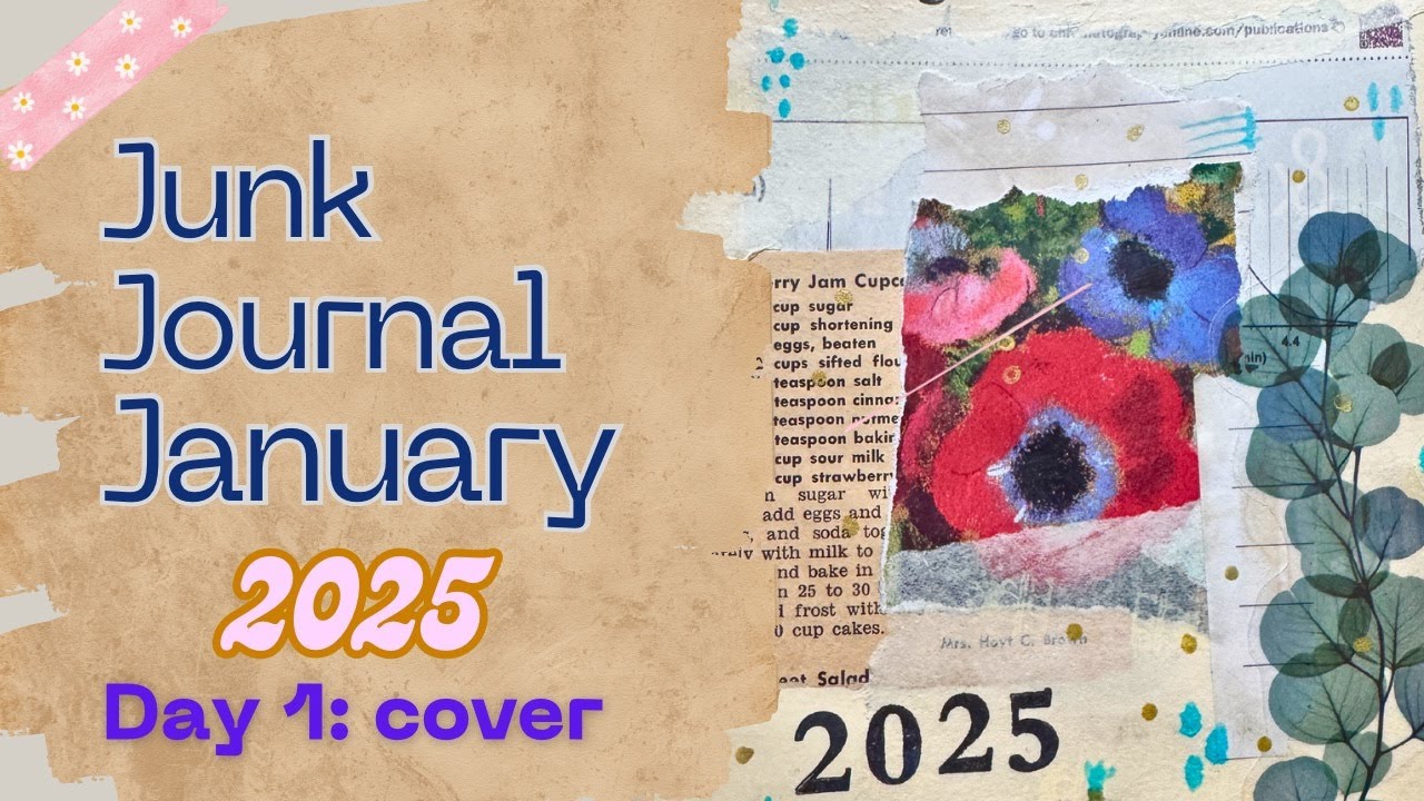 A journal with 2 covers | Junk Journal January 2025 | day 1 - YouTube