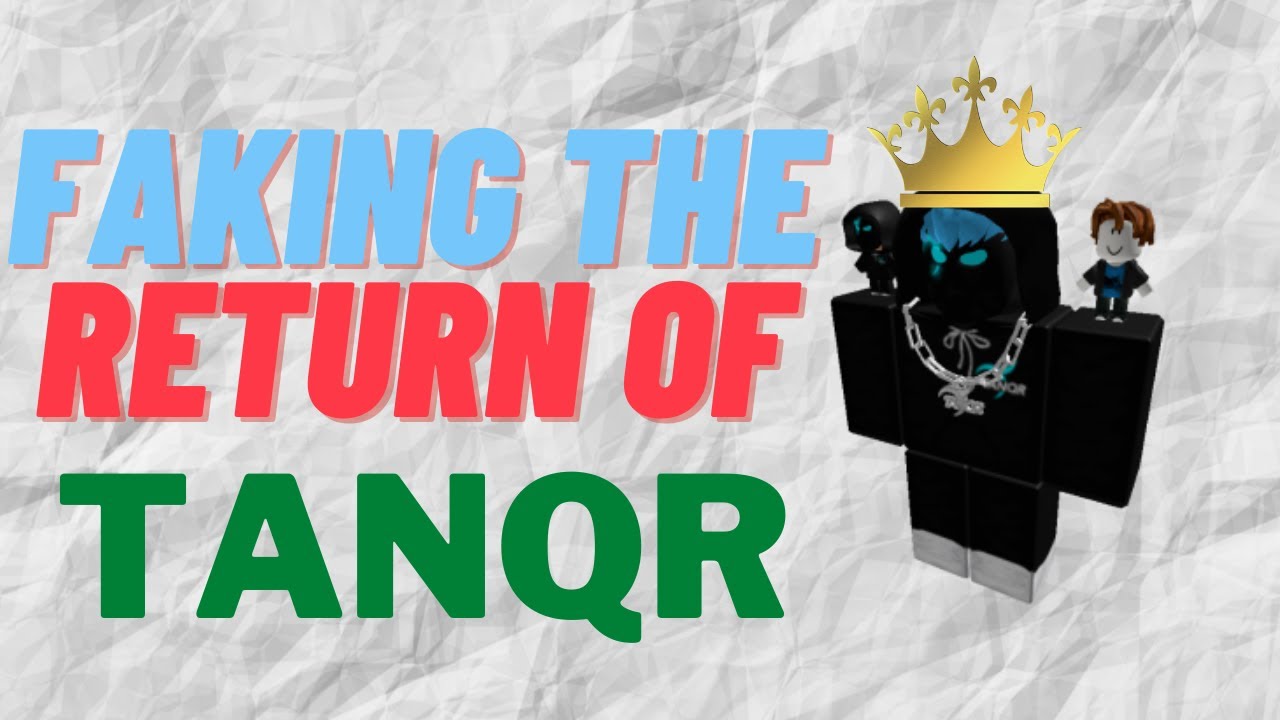 Faking the return of TANQR in Roblox Arsenal... - YouTube
