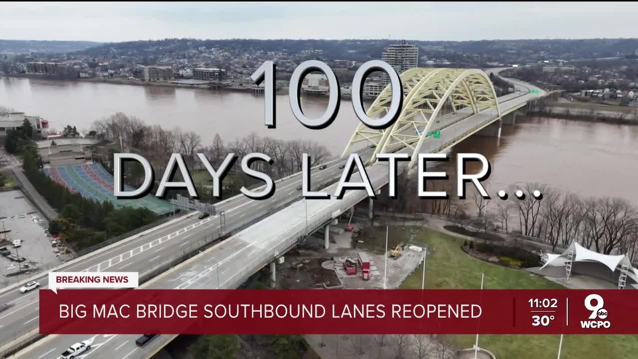 Big Mac Bridge reopens to traffic 100 days later - YouTube