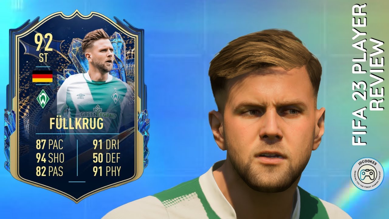 🥅 GOAL MACHINE 92 NICLAS FULLKRUG TEAM OF THE SEASON PLAYER REVIEW ...