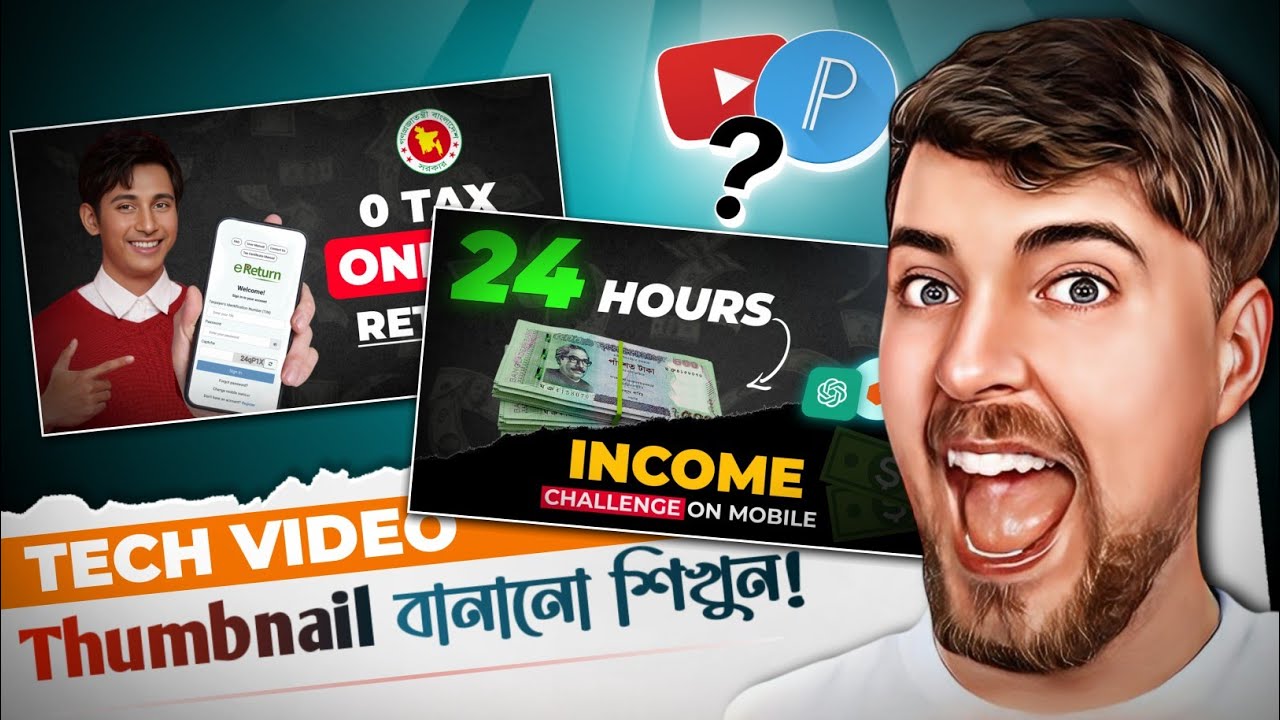 How To Make HD Thumbnail In Mobile 2025 | How to make thumbnail in Pixellab Full Tutorial ...