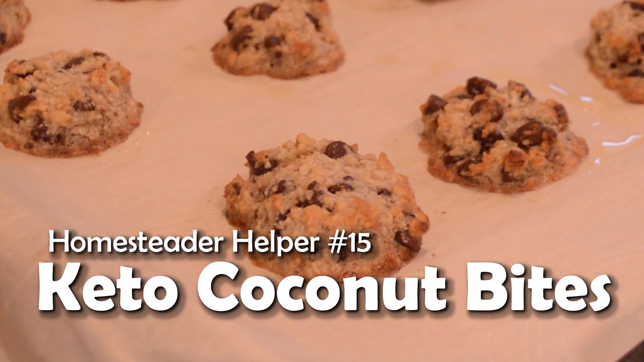Homesteader Helper: Keto Coconut Cookies - YouTube