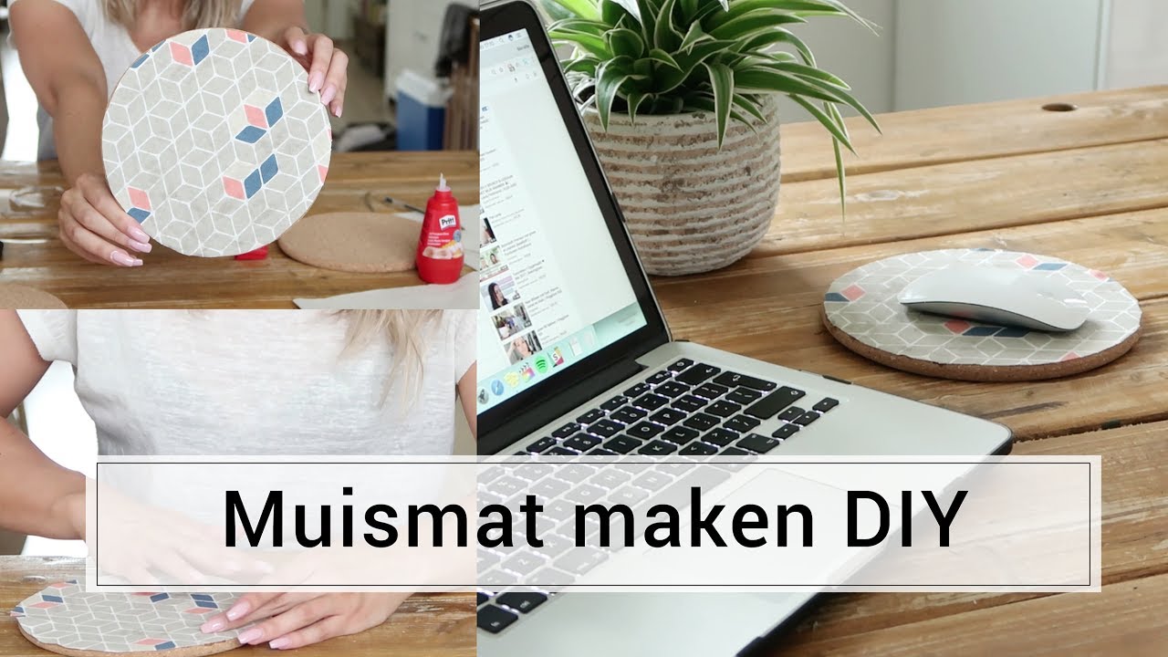 Muismat maken voor kantoor/werkplek DIY | Furnlovers - YouTube