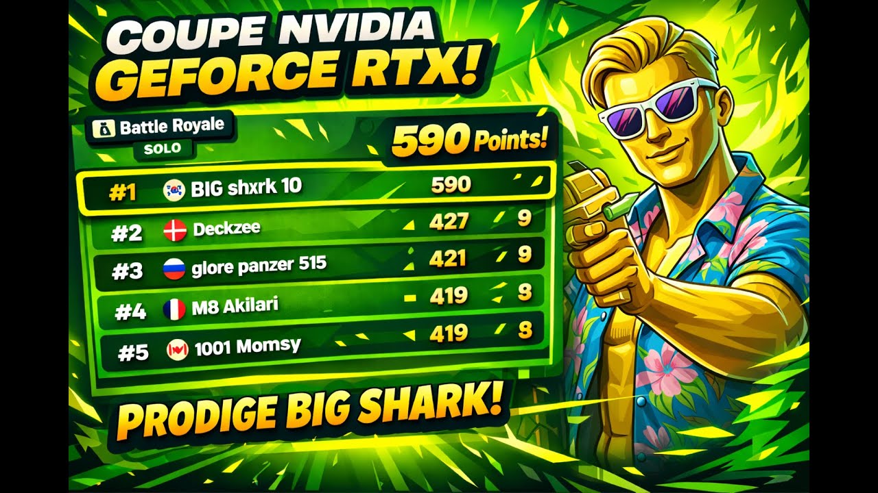 Comment le jeune prodige BIG SHARK a gagné la coupe NVIDIA #viral # ...