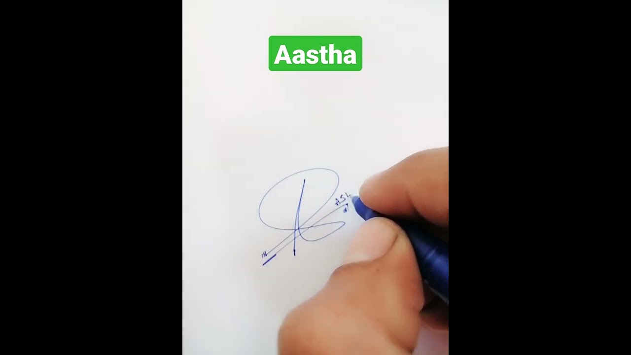 Aastha Name Signature Request done - YouTube