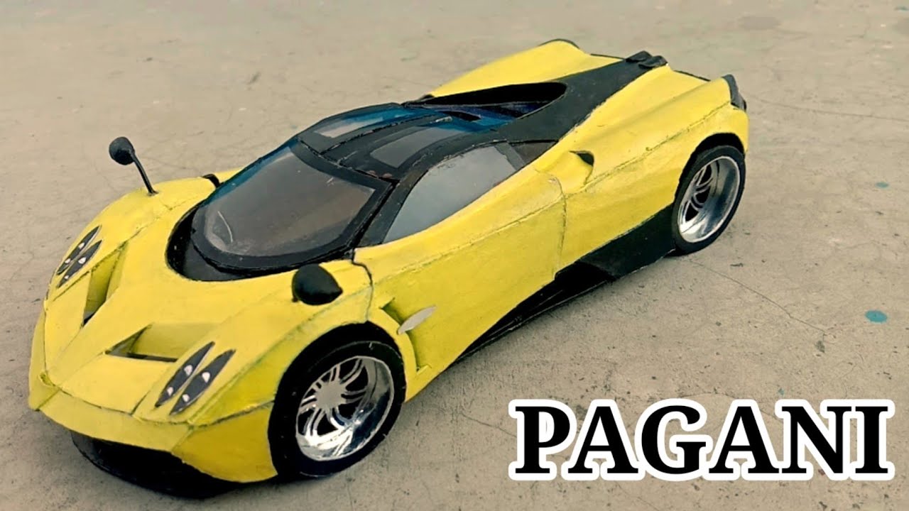 How to make car with cardboard || Pagani Huayra || Cardboard car ...