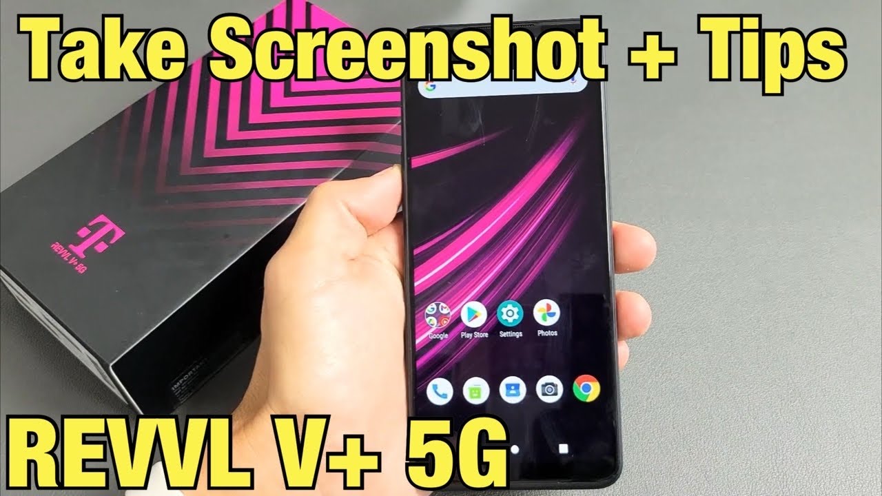T-Mobile REVVL V+ 5G: How to Take Screenshot + Tips - YouTube