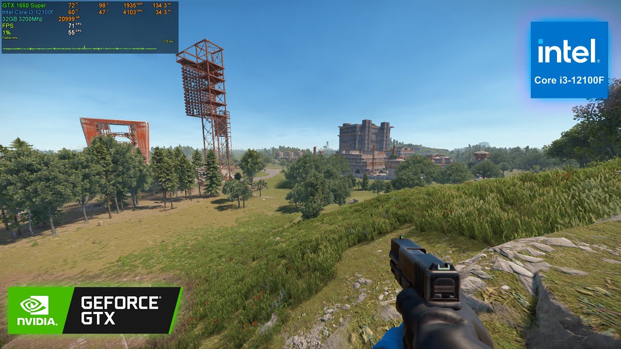 Rust Ultra Settings : GTX 1660 Super + i3-12100F | 1080p - YouTube