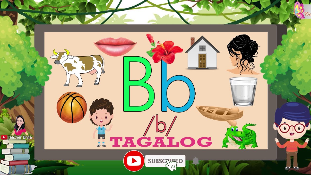 Mga salitang nagsisimula sa letrang Bb | Learning Tagalog Words - YouTube