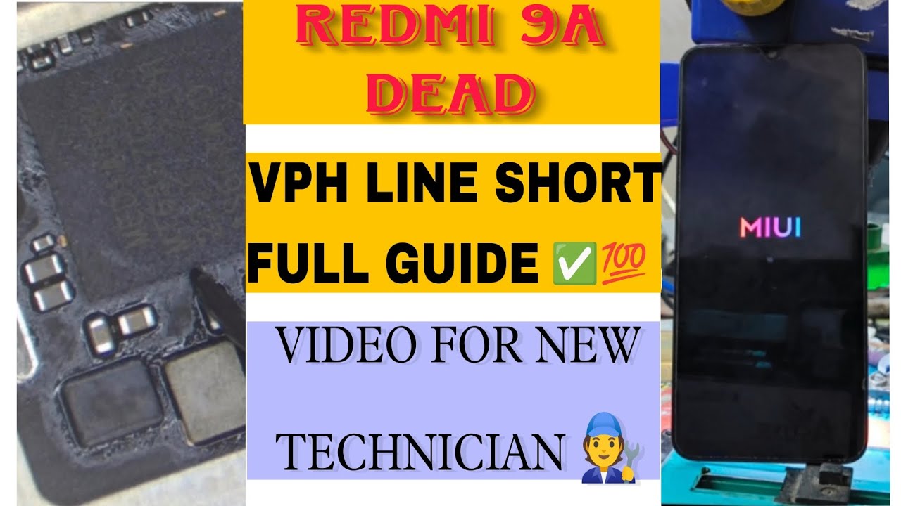 REDMI 9A DEAD VPH SHORT REMOVE FULL GUIDE - YouTube