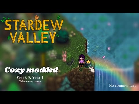 Modded Stardew Valley to Help You Sleep - 2 Hours of Cozy Farming | Week 3, Year 1 | No commentary