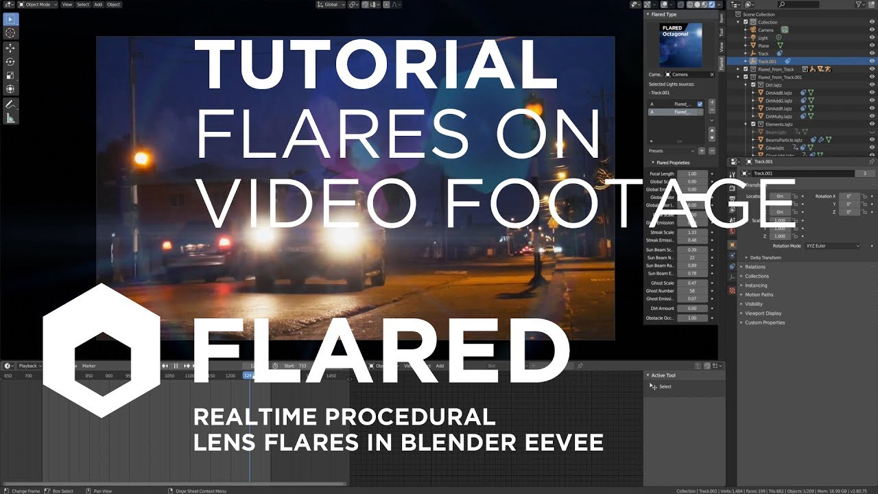 Flared - Tutorial Lens Flares on Video Footage - YouTube