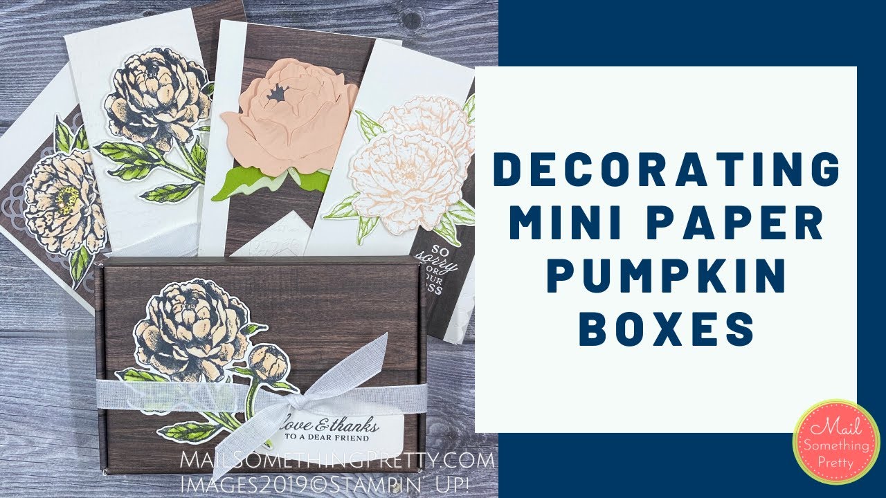 Creating and Decorating Mini Paper Pumpkin Boxes - YouTube