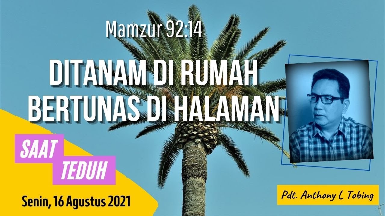 Saat Teduh: Mazmur 92:14, Ditanam Di Rumah Bertunas Di Halaman ...